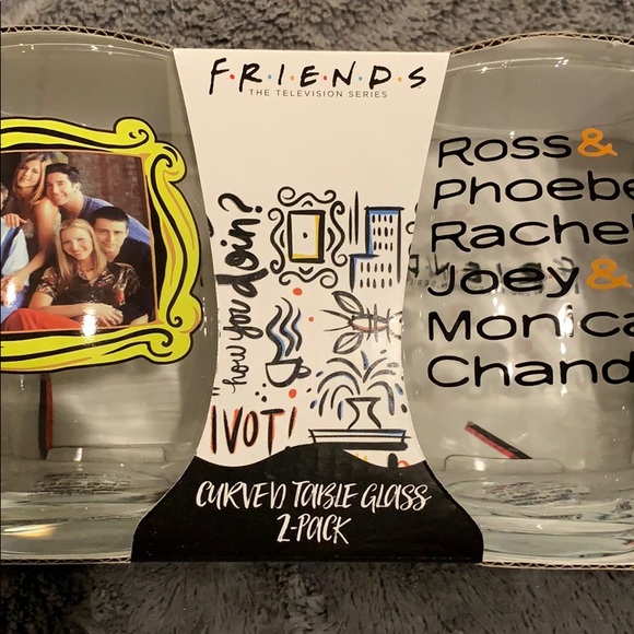 Dining | New Friends Tv Series Boxed 2 Pack Table Glasses | Poshmark